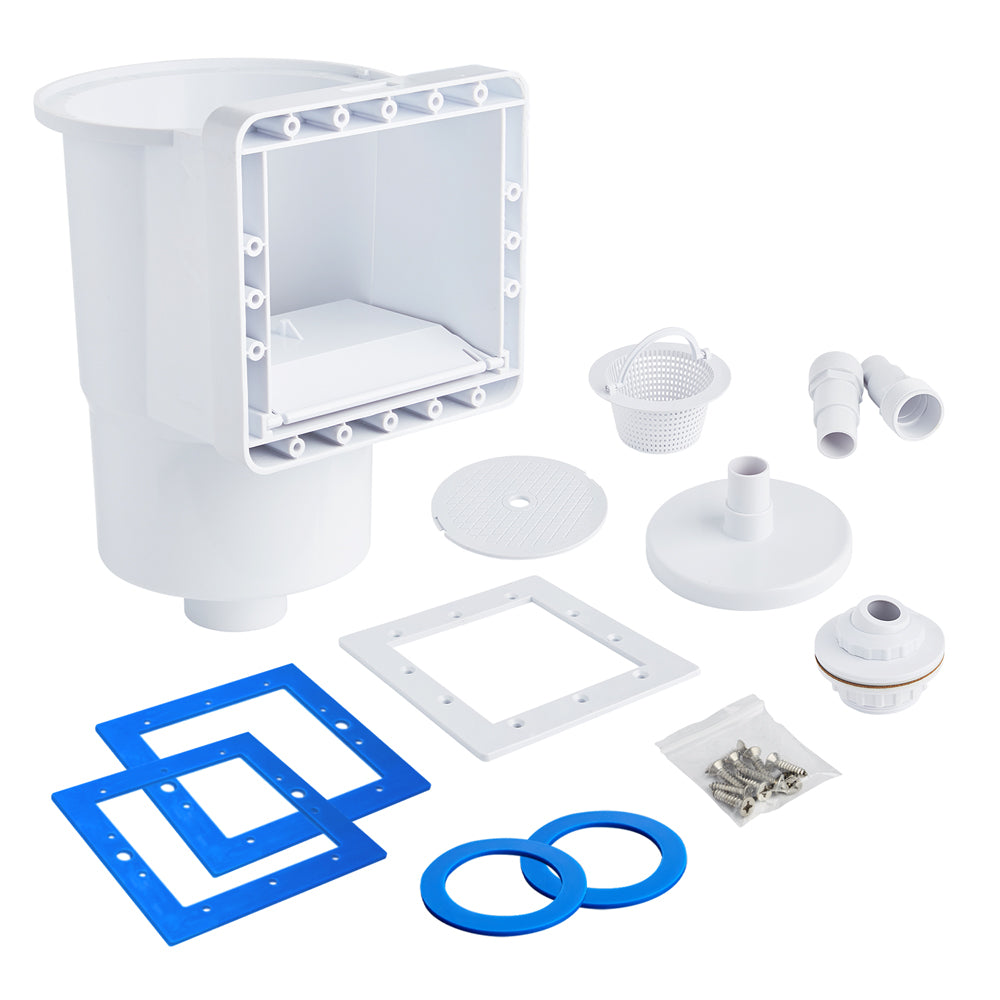 Square Deluxe Pool Skimmer Box & Return Kit - LinerWorld